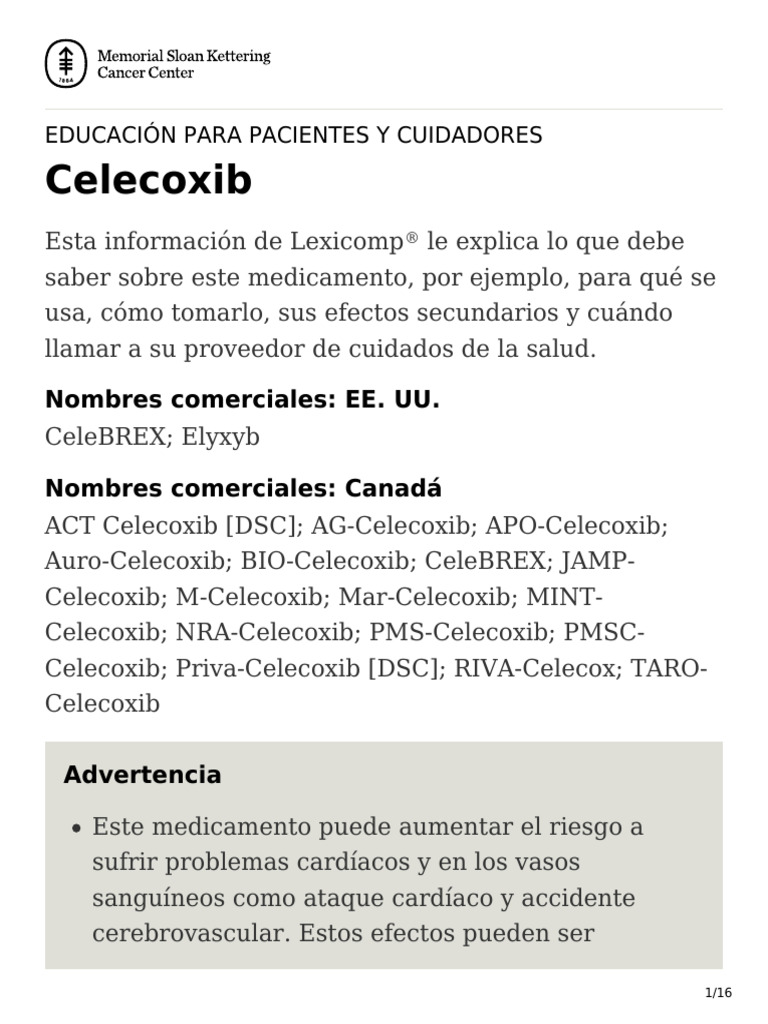Celecoxib - Inhibidor de La Cox-2 | PDF