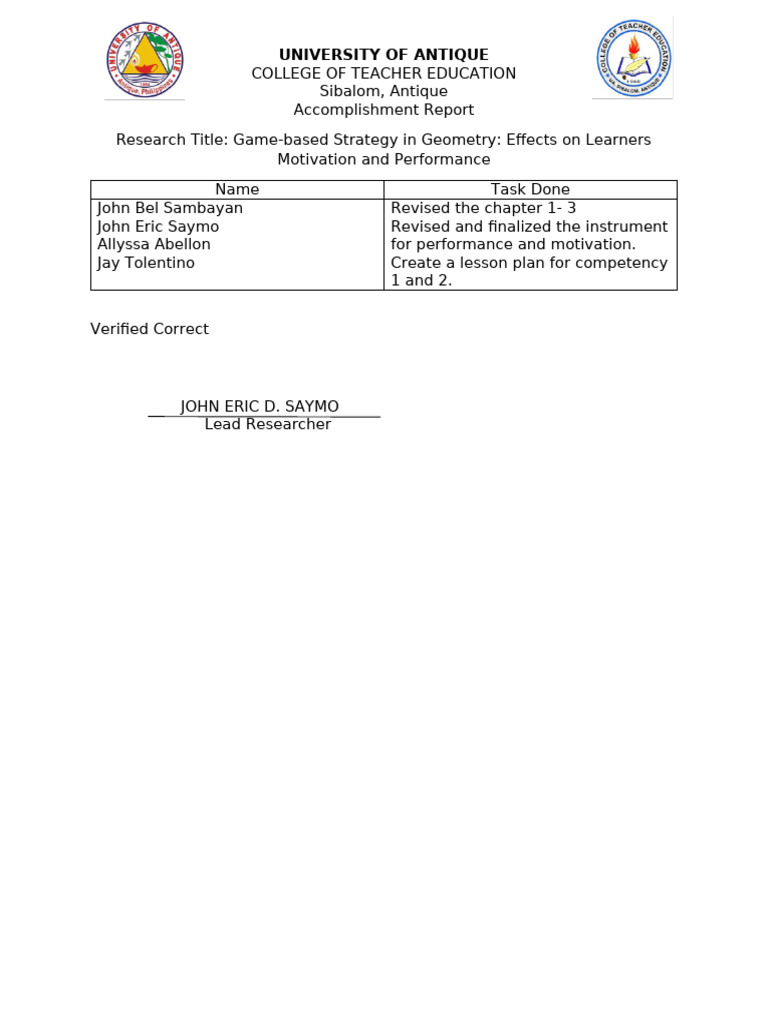 Game-Based Geometry Strategy Report | PDF