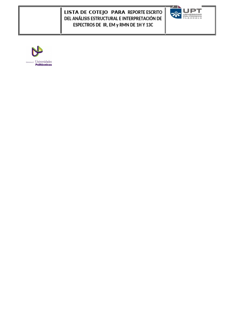 LISTA DE COTEJO -IR-EM-RMN-2022 | PDF