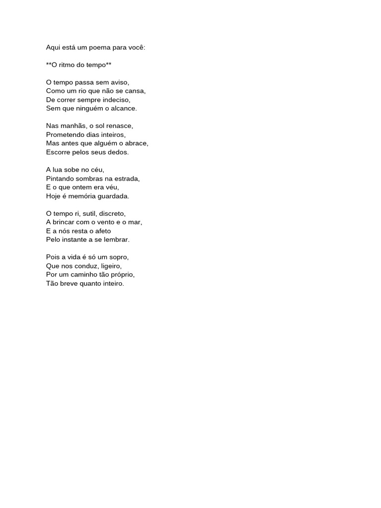 Poema 1 | PDF