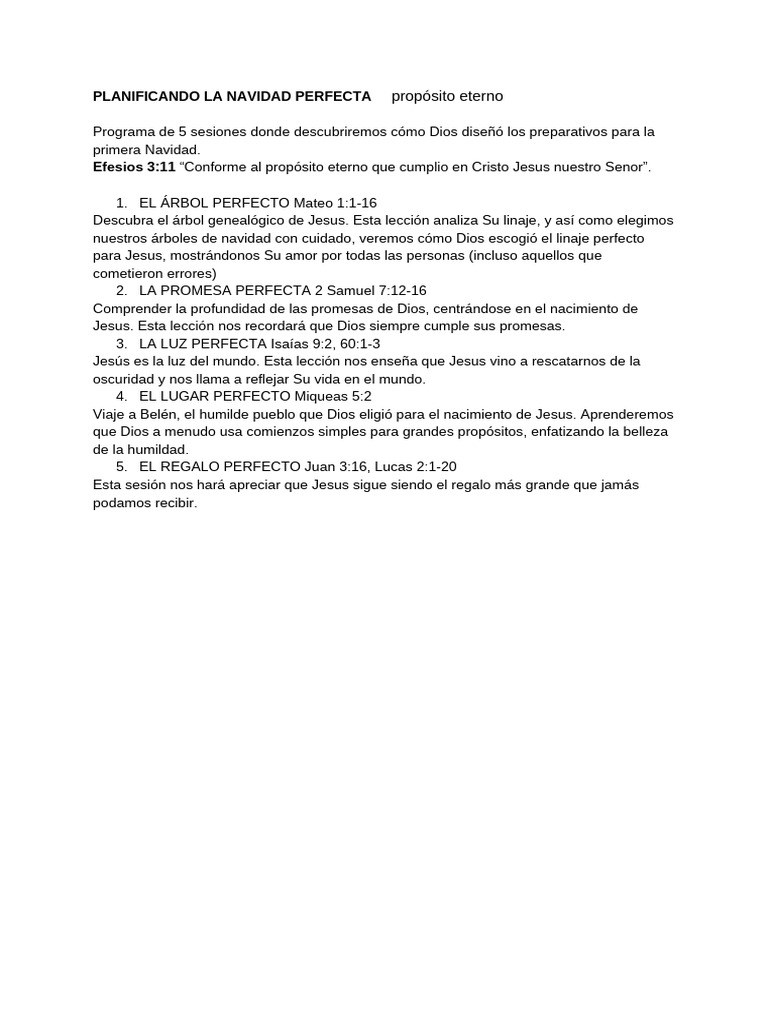 Planificando La Navidad Perfecta | PDF