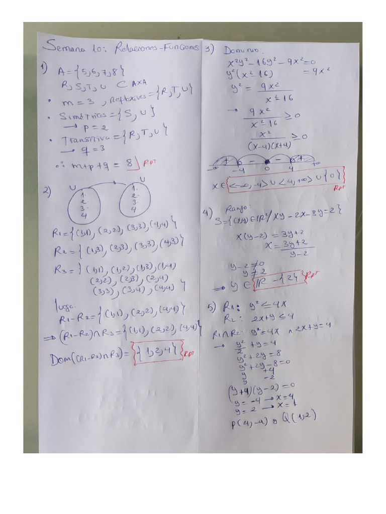 Trigonometria - S10 - Relacionesy Funciones - Regular 2024 - 1 - Solucion | PDF