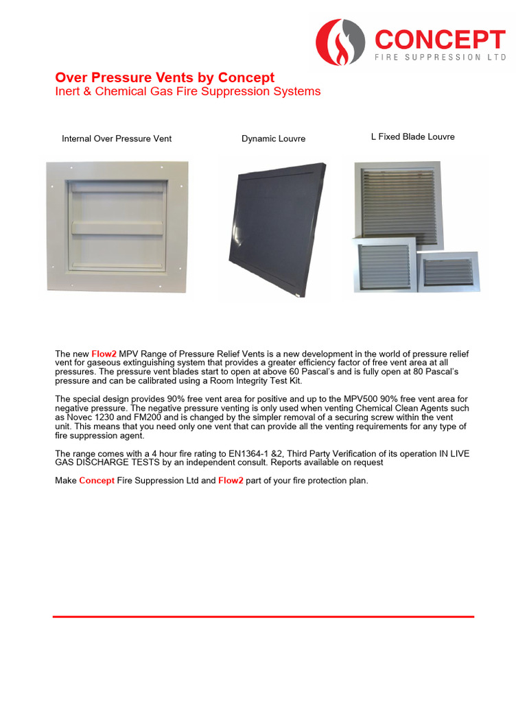 Over Pressure Vents Brochure | PDF | Industrial Processes | Materials
