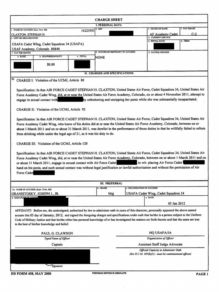 Claxton Charge Sheet | PDF | Home & Garden