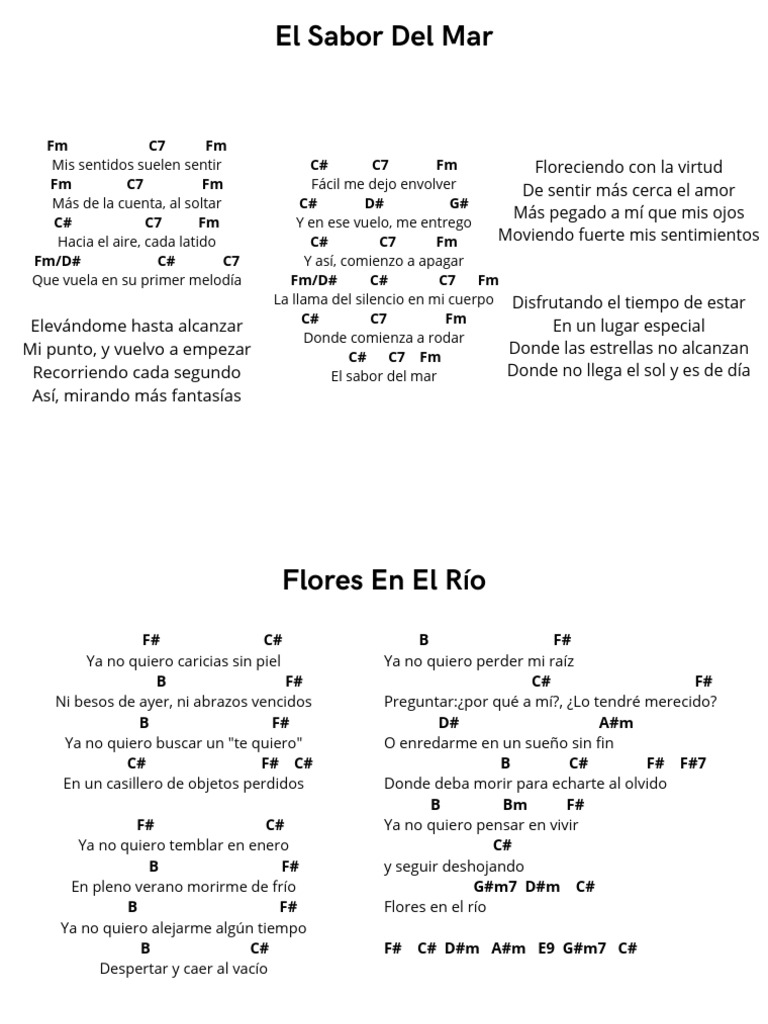 El Sabor Del Mar | PDF