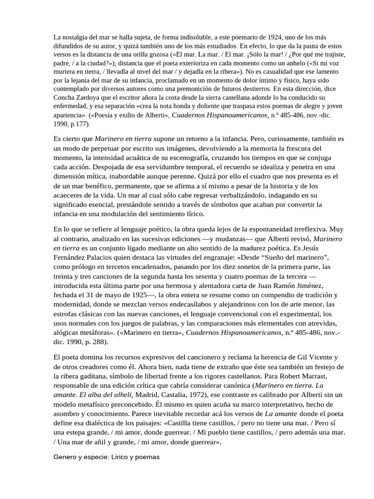 Marinero en Mar | PDF | Sonetos