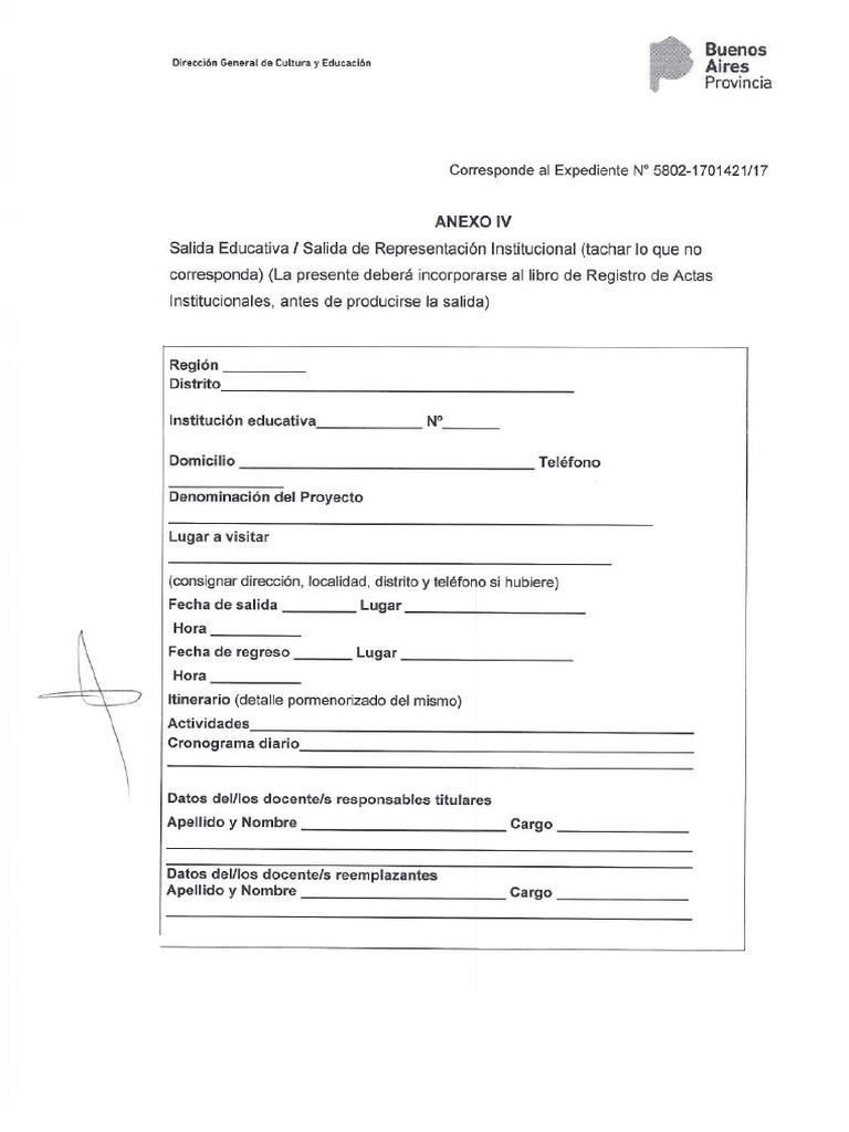 8 Anexos Salida Educativa | PDF