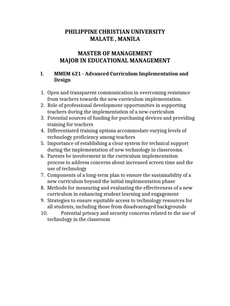 REVIEW MATERIALS For MMEM 9 24 | PDF