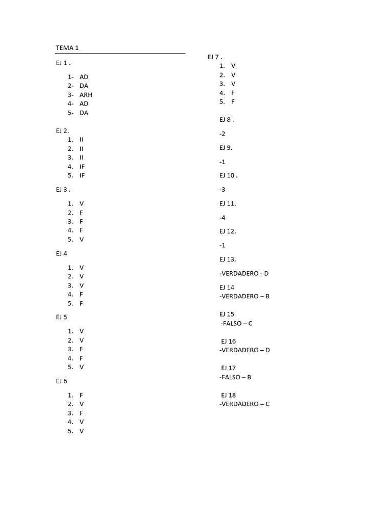 Tema 1 - Correcciones | PDF