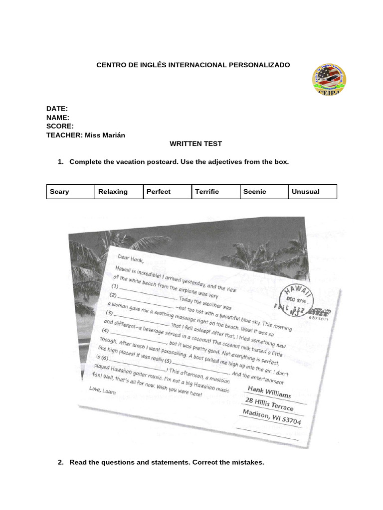 First Quiz 4 - 30 | PDF