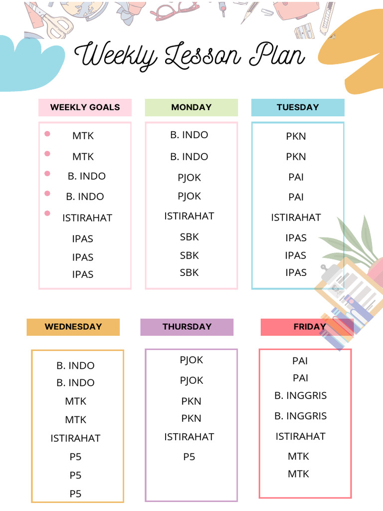 Teacher Planer 1 | PDF