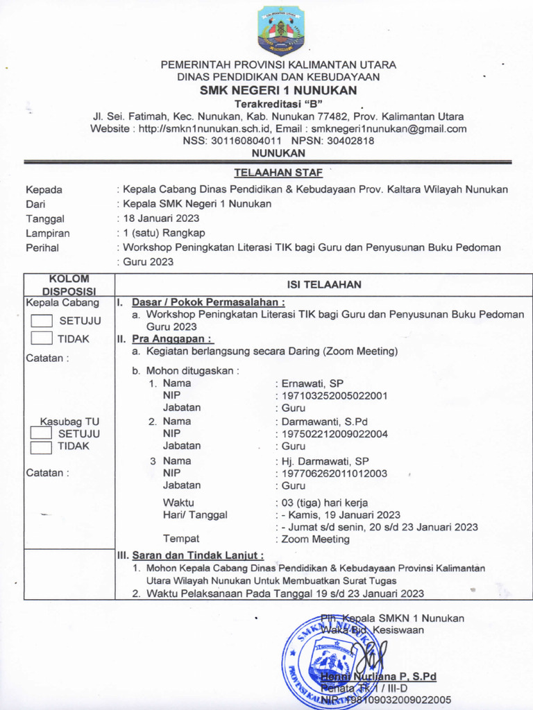 Telaahan Staf Kolektif014 | PDF