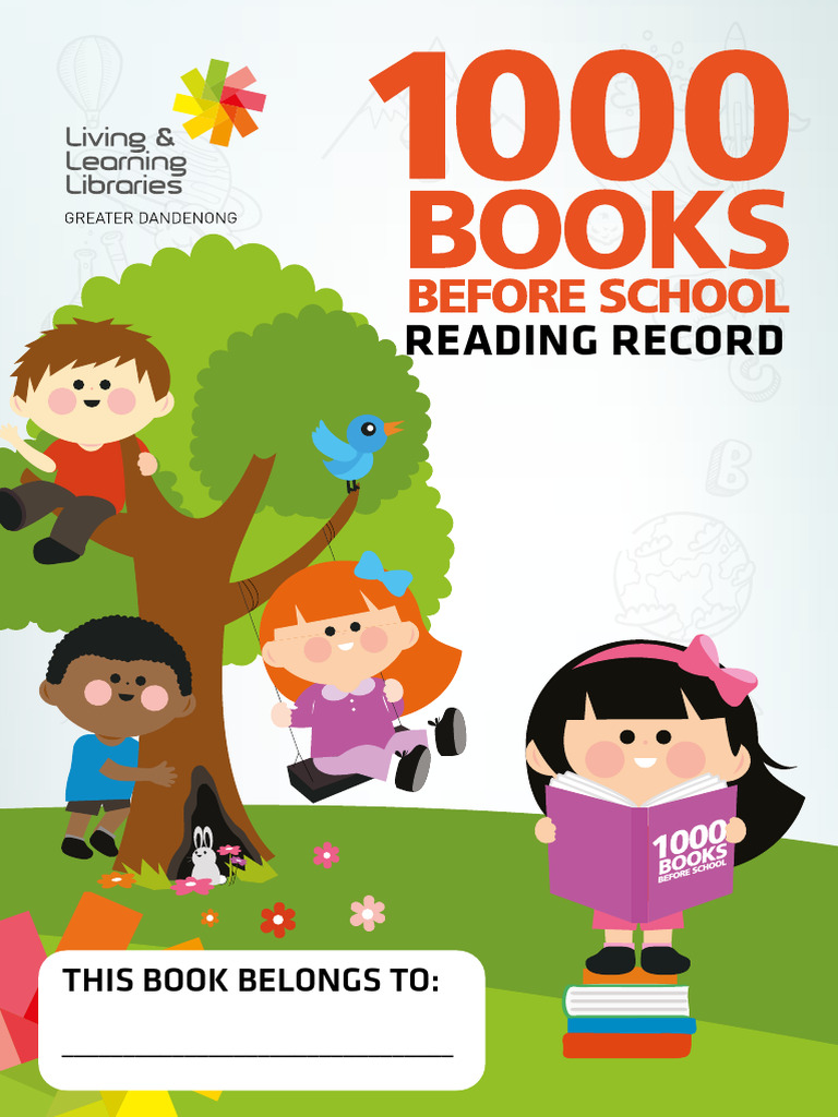 1000 Books Before School Reading Record (A7781104) | PDF
