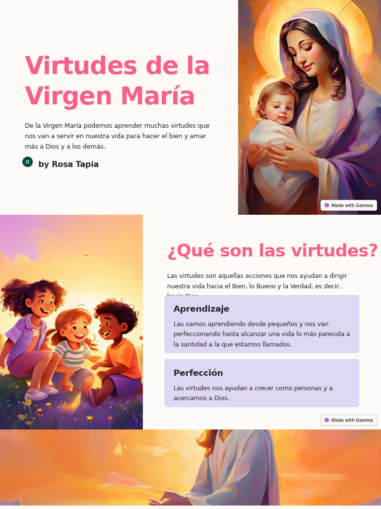 Virtudes de La Virgen Maria | PDF