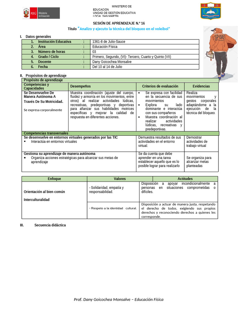 Sesión #16 - (1,2,3,4,5) | PDF