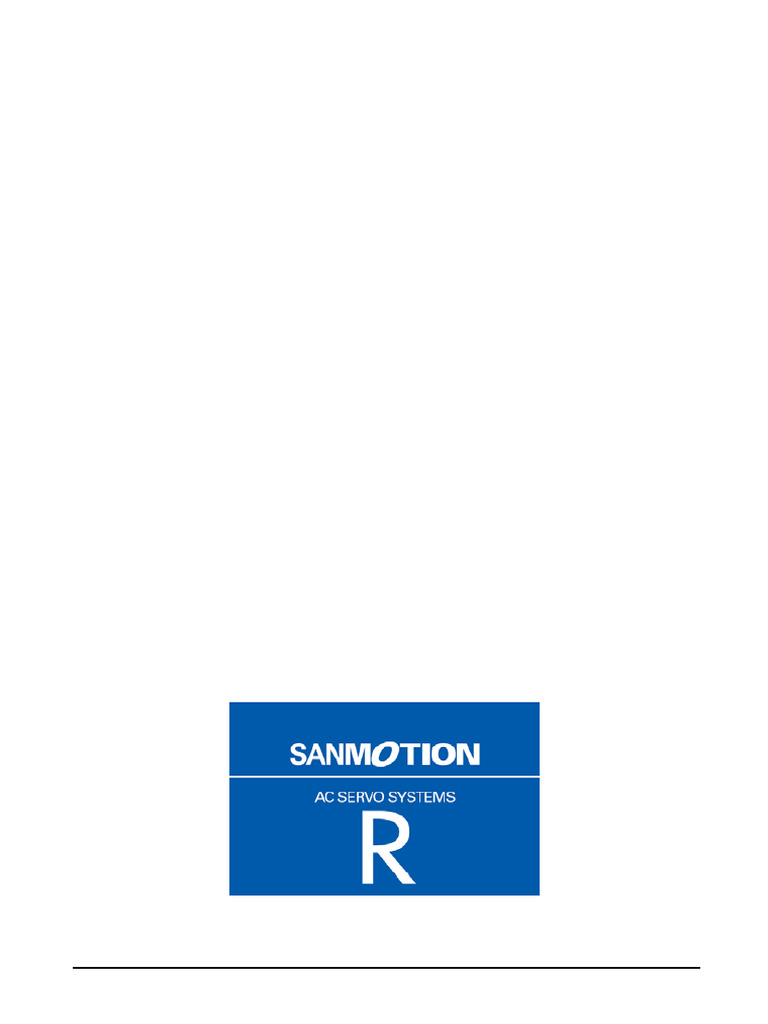 SANMOTION-R GP Instruction e | PDF