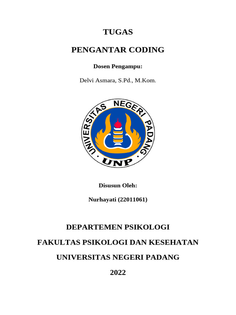 Tugas 4 Pengantar Coding | PDF