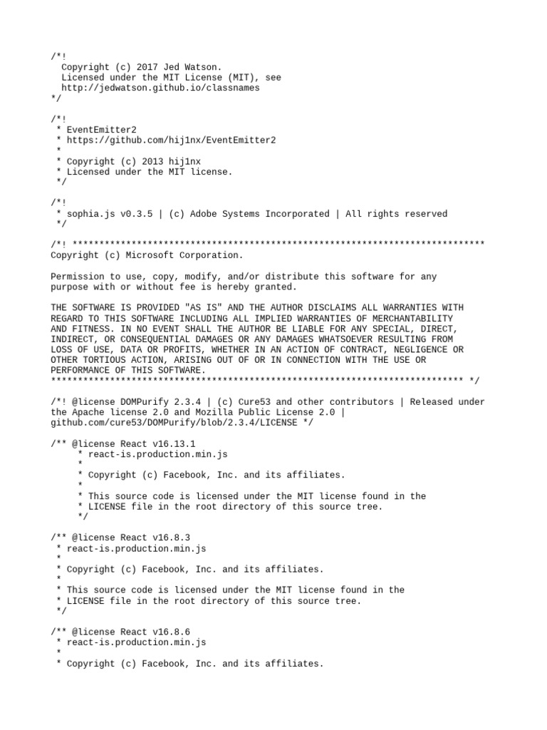 Index Js LICENSE | PDF