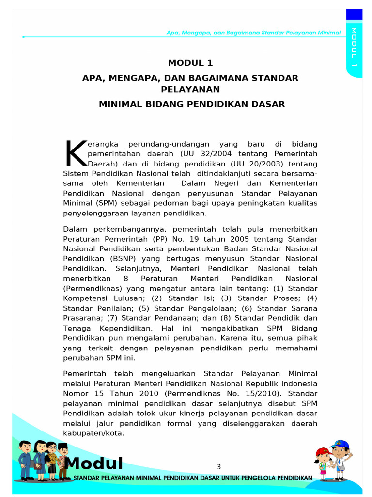 Pengertian SPM Pendidikan Dasar | PDF