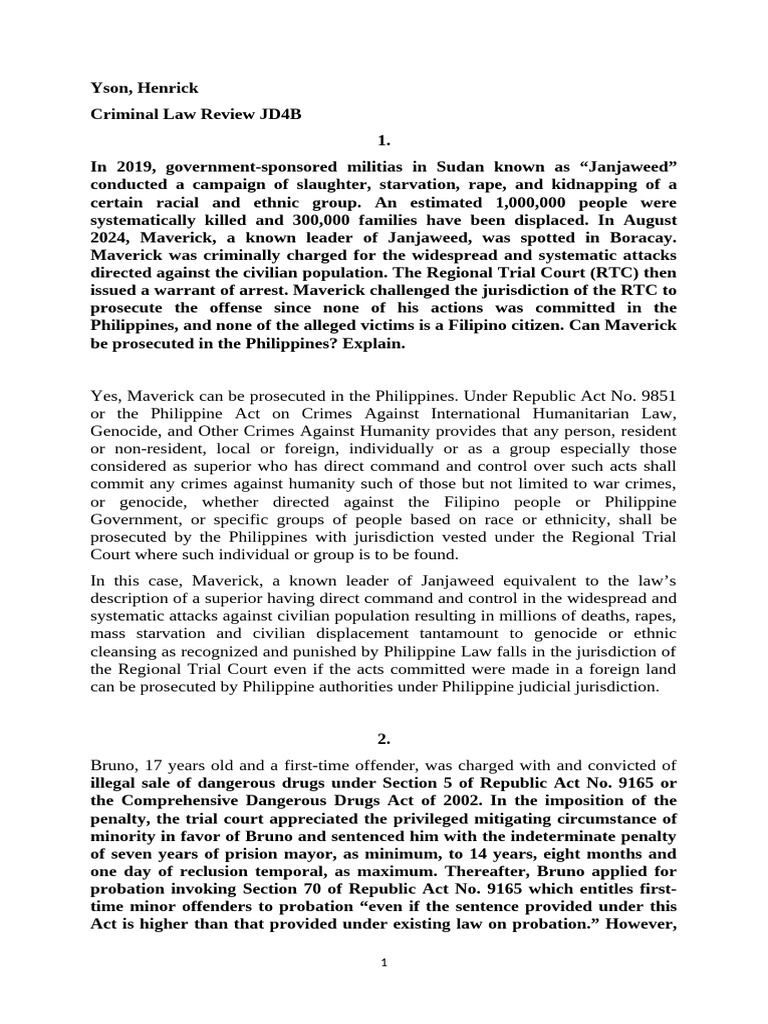 CRIME REV - Assignment #3 | PDF