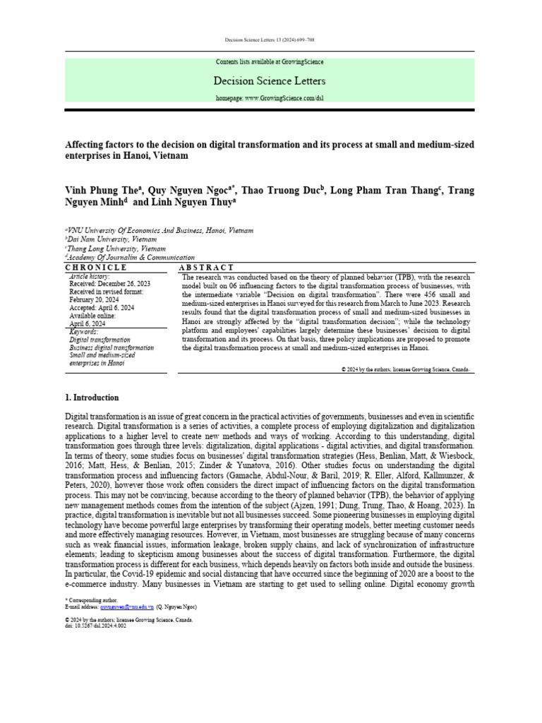 Decision Science Letters | PDF