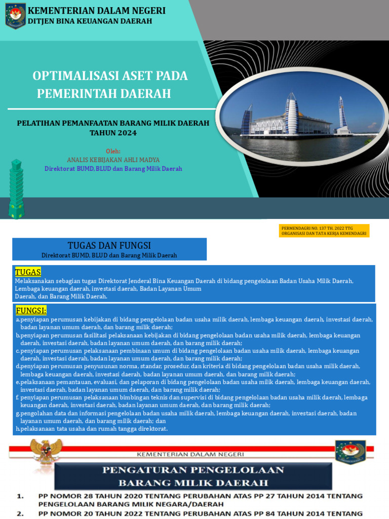 Bahan Paparan Optimalisasi BMD | PDF