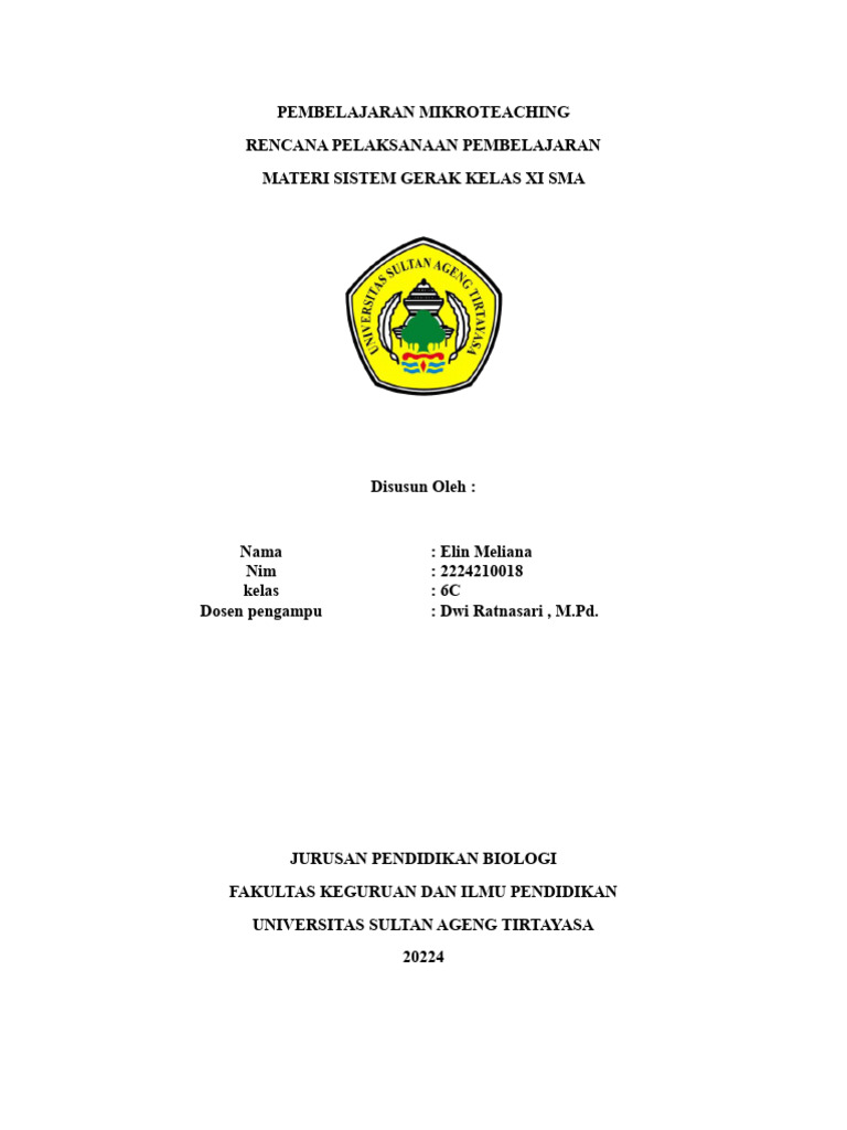 RPP Mikroteaching - Elin Meliana | PDF