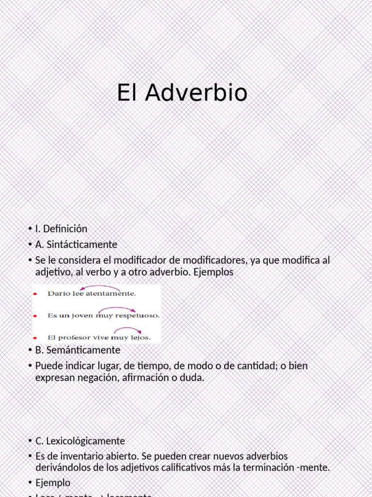 El Adverbio Aula Bryce | PDF | Adverbio | Estudios de idiomas extranjeros