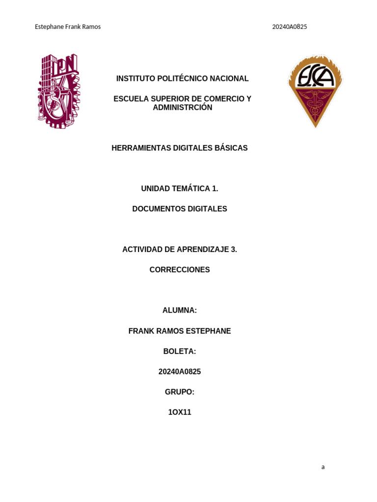 U1A4 Frankr Estephane | PDF