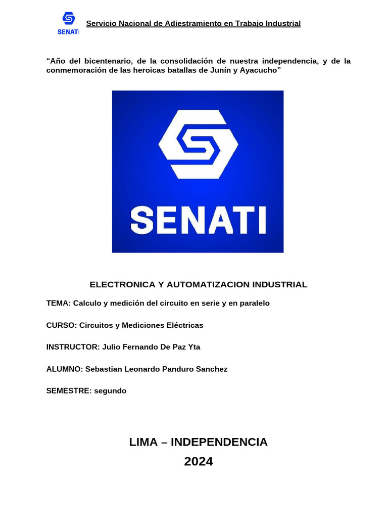 Informe de Practica Nro 06 | PDF | Red eléctrica | Ciencia y matemáticas