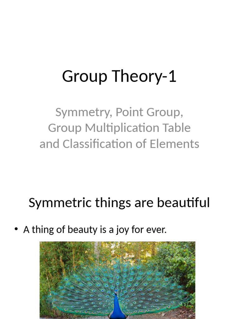 Group Theory | PDF