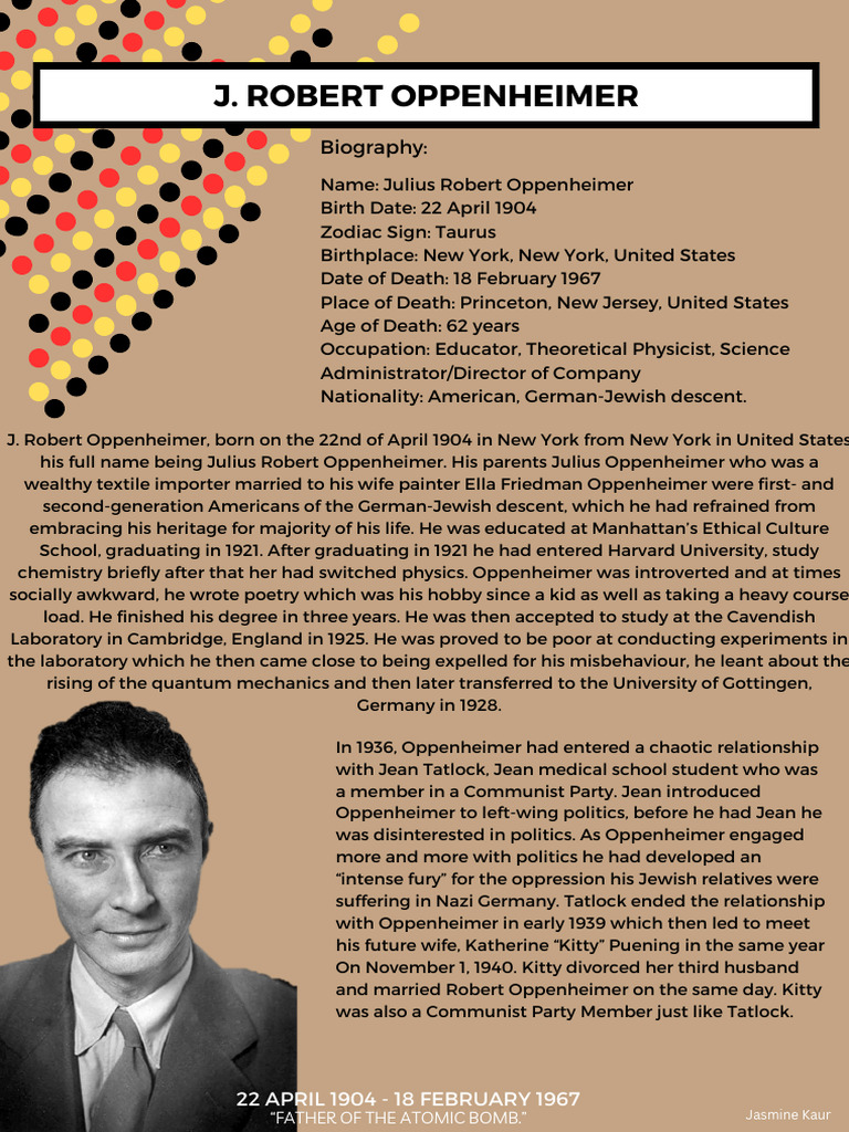 J. Robert Oppenheimer | PDF