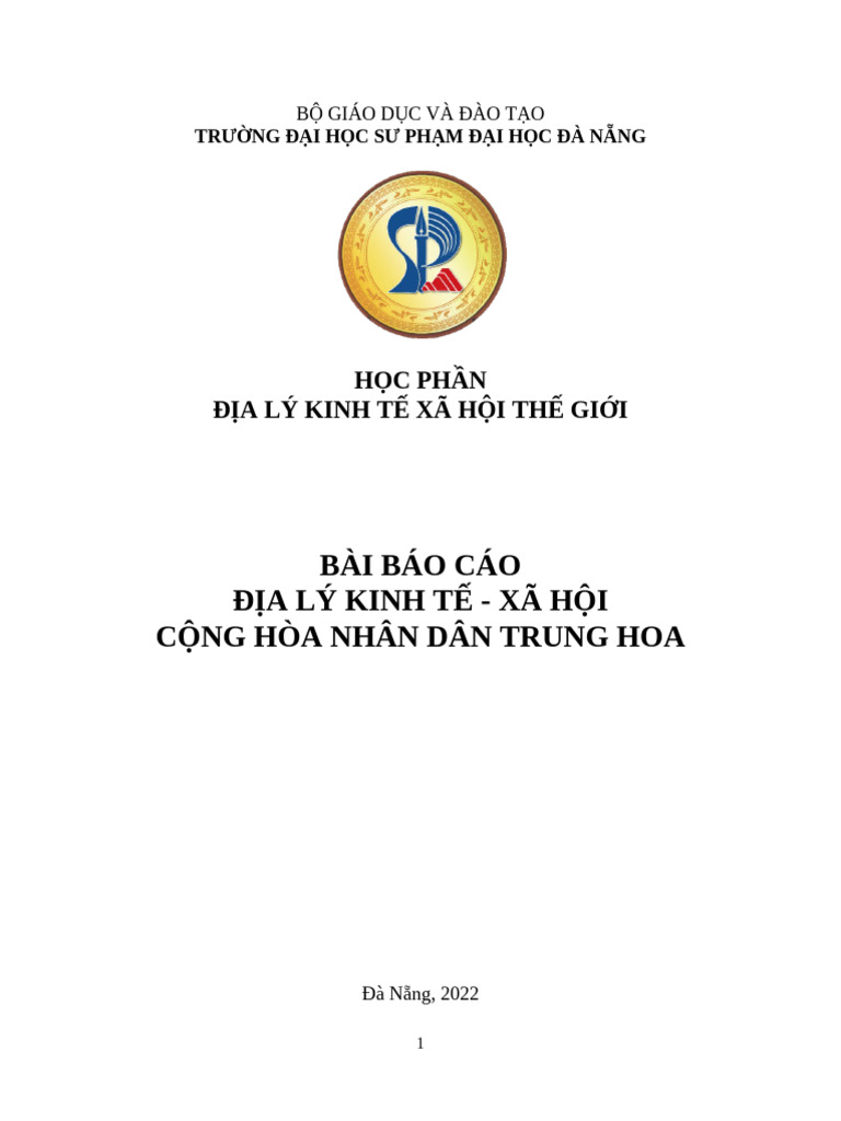 Địa Lý KT XH Trung Quốc 1 | PDF