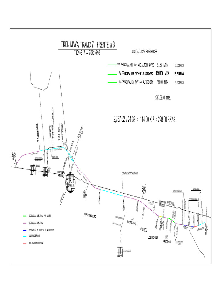 Larguillo Tren Maya Soldadura Electrica Al 21 de Sept-24 | PDF