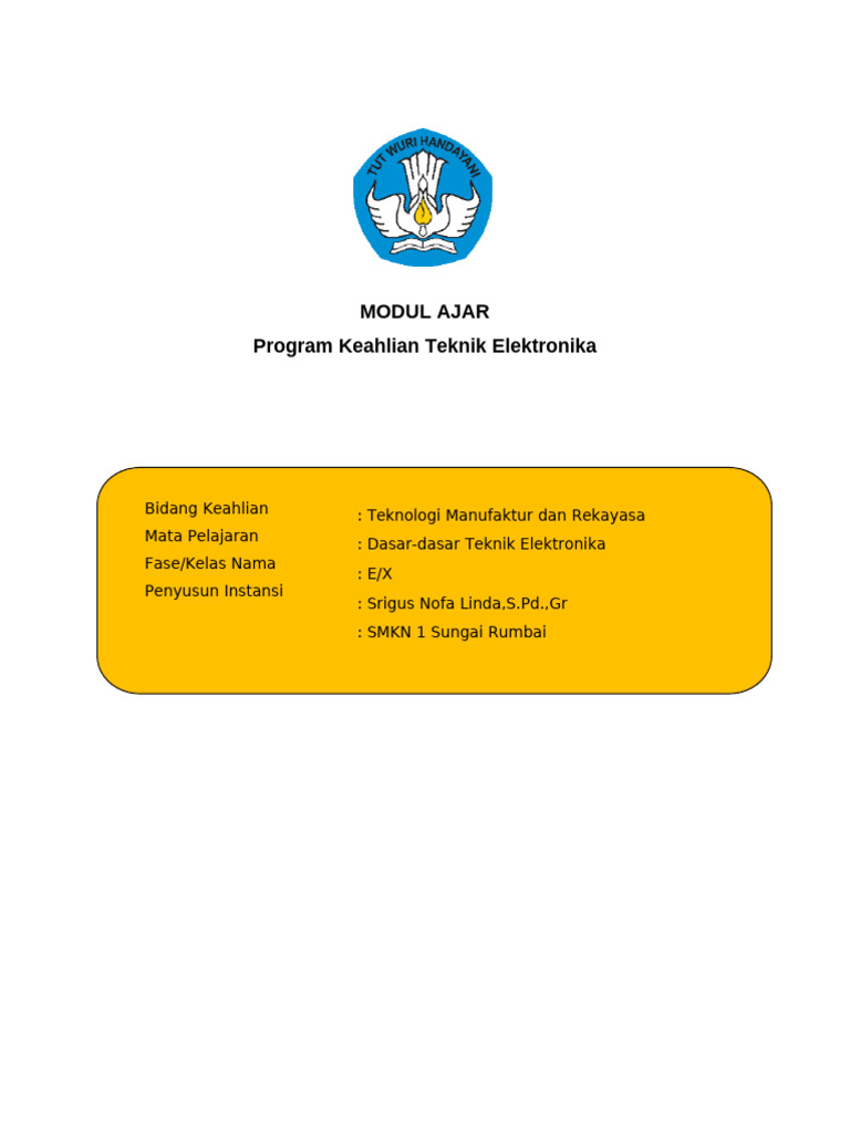 Modul Ajar Tav | PDF