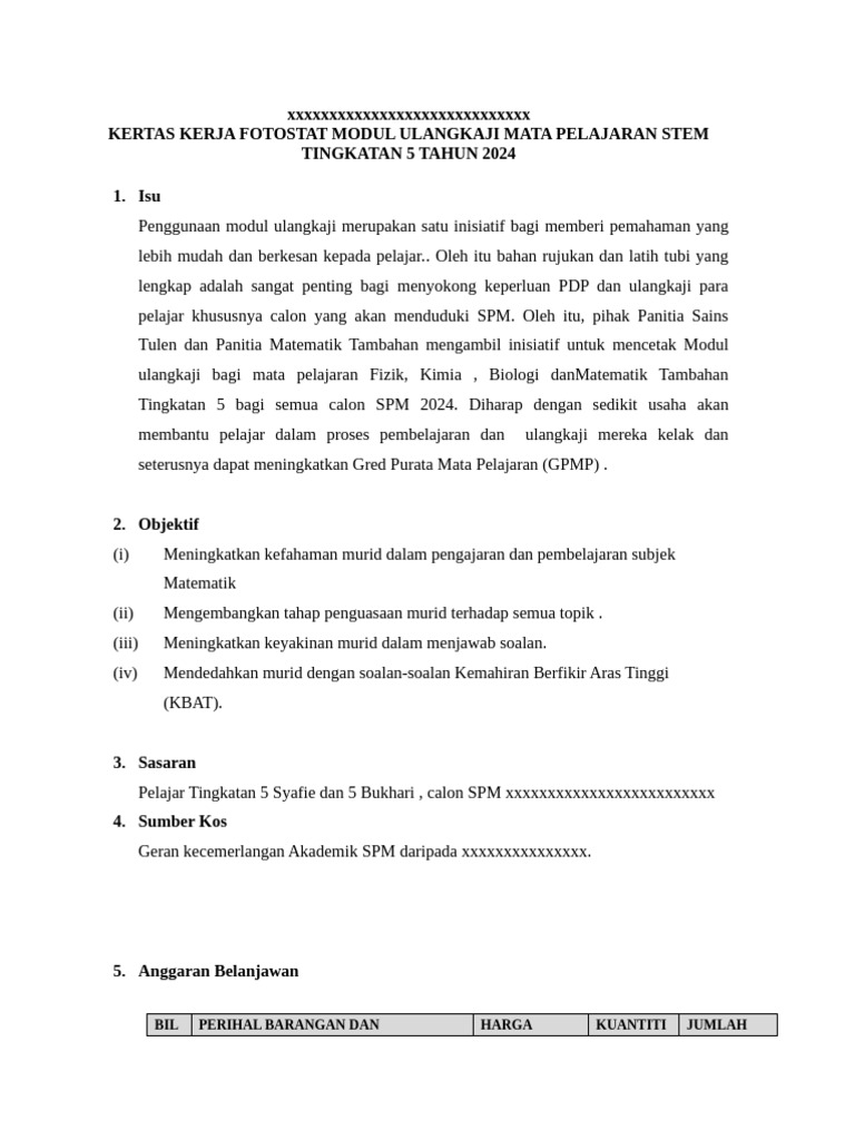 Stem-Kertas Kerja Modul | PDF