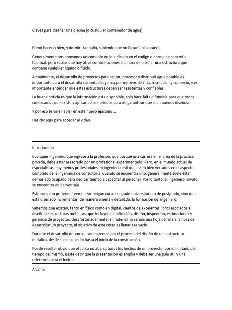 Claves para Disenar Una Piscina | PDF Claves para Disenar Una Piscina | PDF
