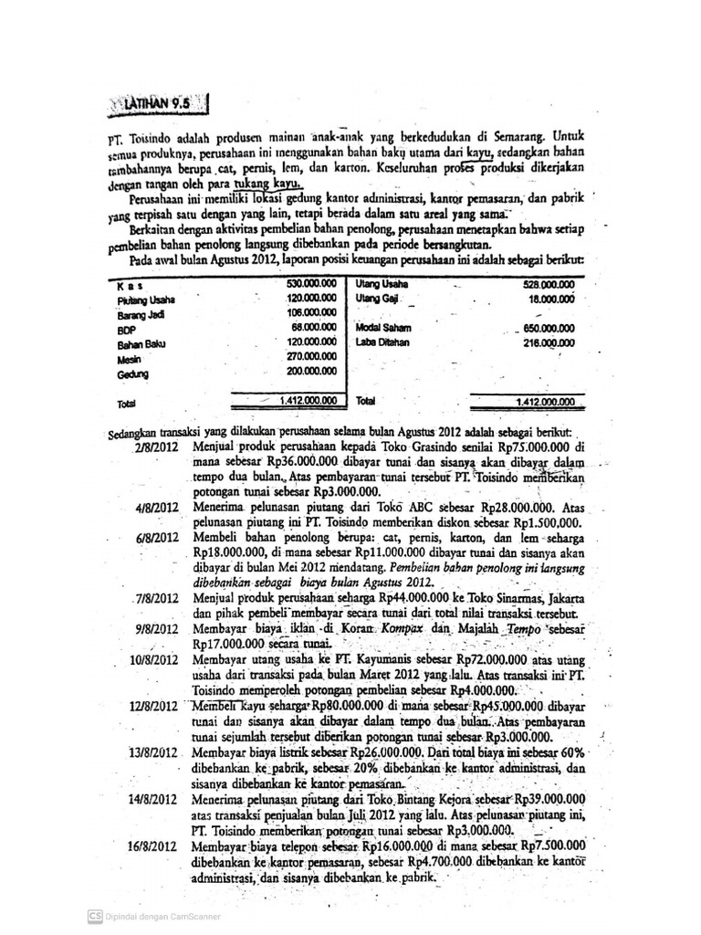 Soal P.Akuntansi | PDF