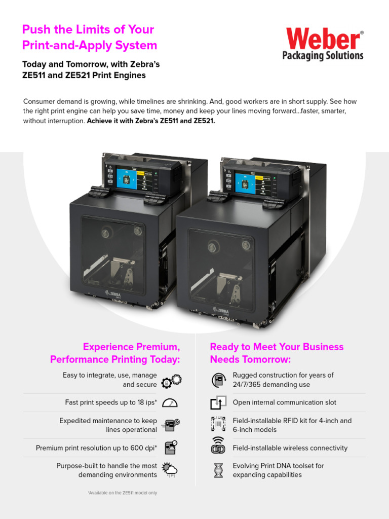 ZE511-521 Flyer | PDF