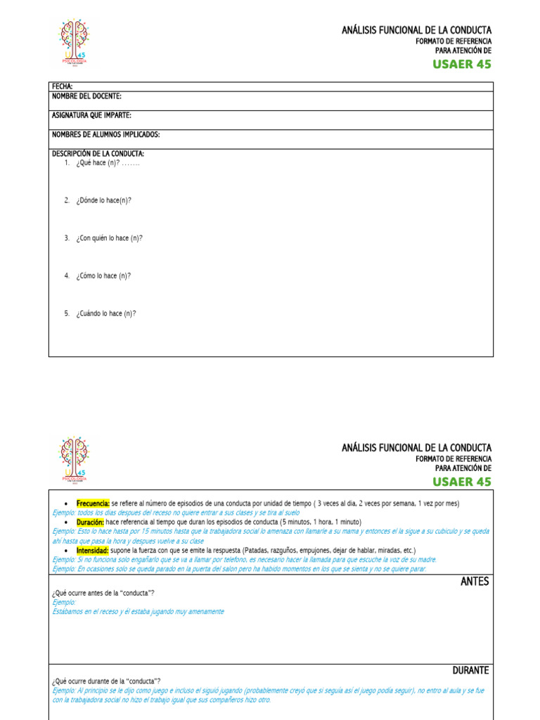 Formato de Referencia Psicologia-U45 | PDF
