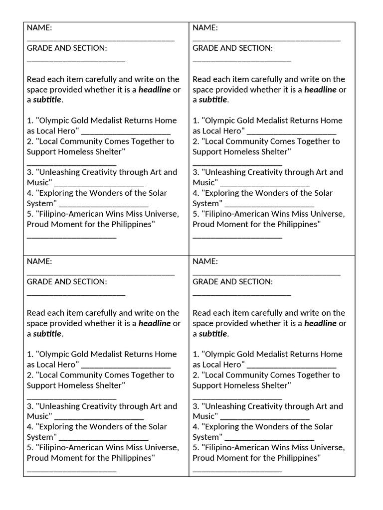 Formative Test | PDF