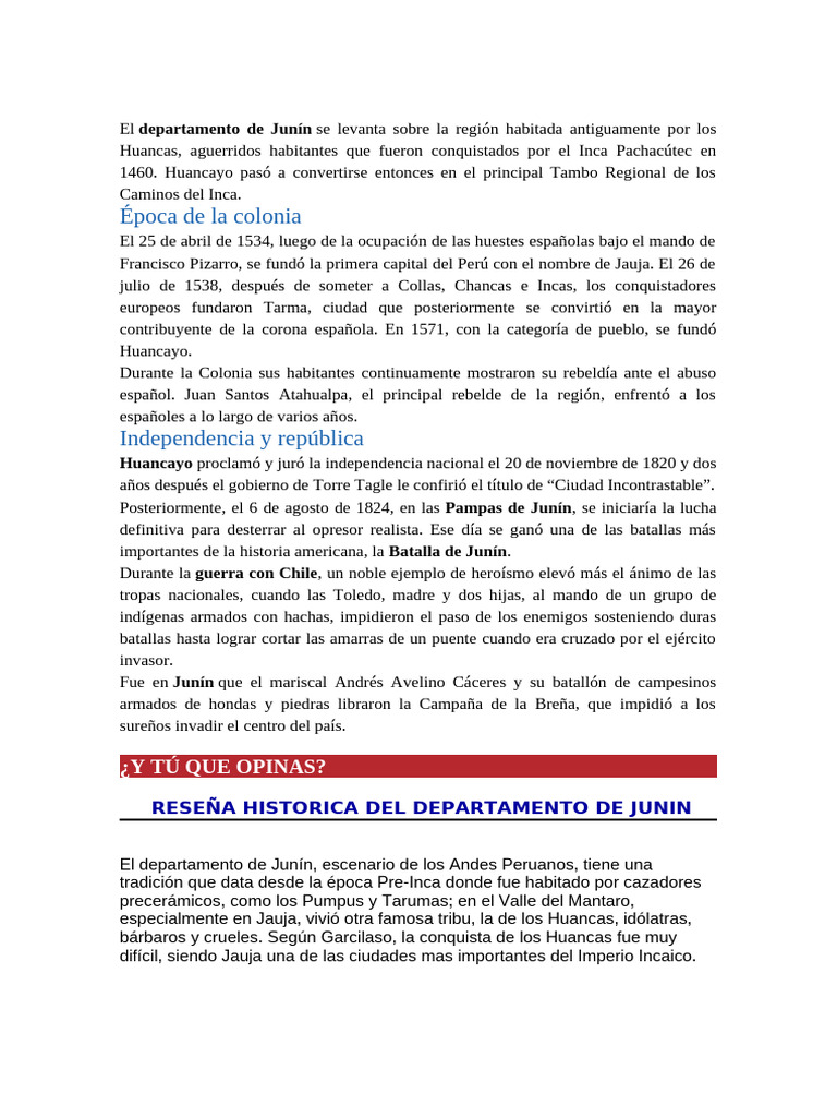 JUNIN | PDF