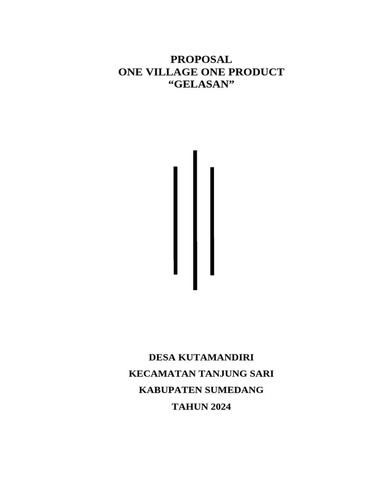 Proposal OVOP (One Village One Product) REVISI 3 | PDF | Indonesia