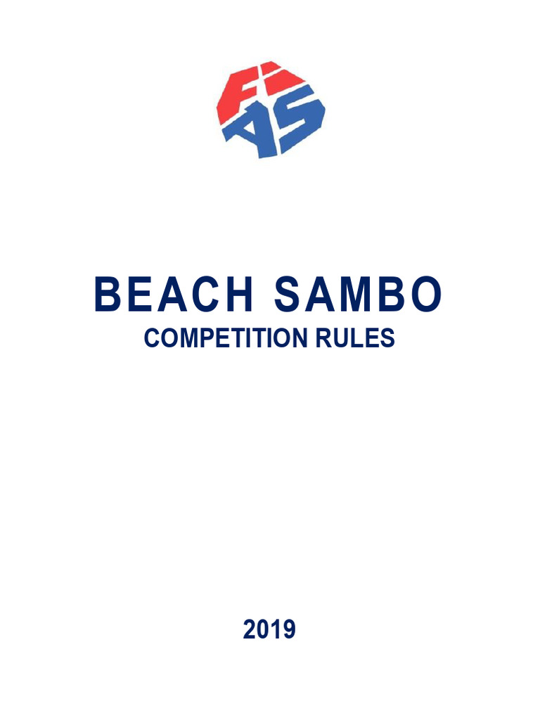 Beach Sambo: Competition Rules | PDF