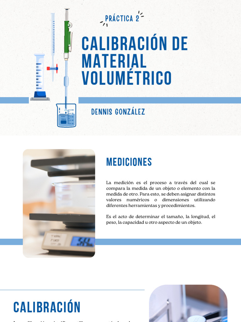 Práctica 2 Calibración de Material Volumétrico | PDF