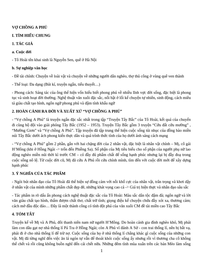 Phân Tích V CH NG A PH | PDF