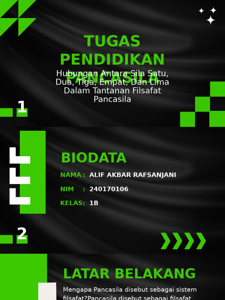 Hubungan Antar Sila Satu Sampai Lima Dalam Tuntunan Filsafat | PDF