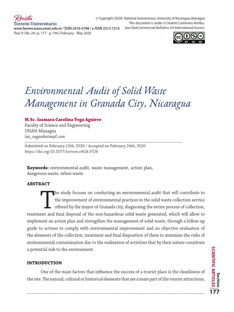 Environmental Audit of Solid Waste Management 2020 | PDF