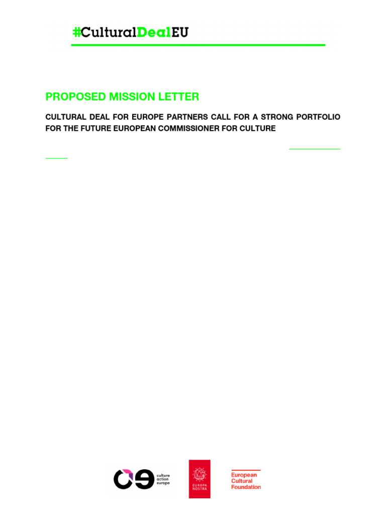 Mission Letter | PDF