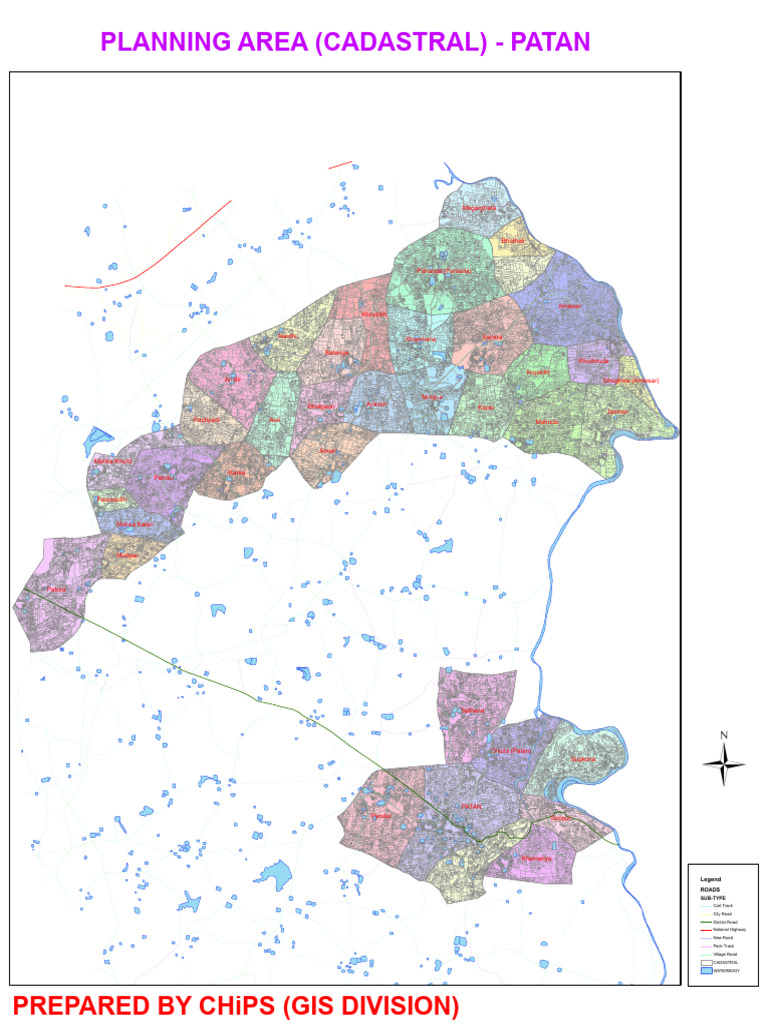 Planning Area (Cadastral) - Patan: Prepared by Chips (Gis Division) | PDF
